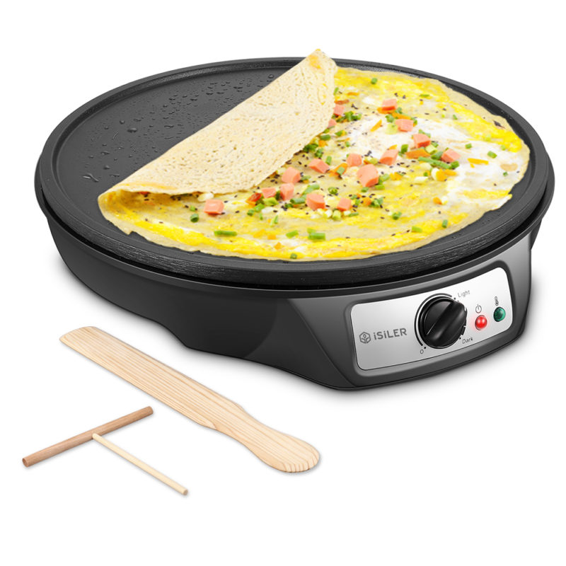 US Sold Only Electric Crepe Maker, iSiLER 1080W Electric Pancakes Maker ...