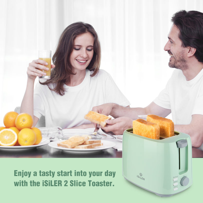 US Sold Only iSiLER 2 Slice Toaster, 1.3 Inches Wide Slot Toaster with ...